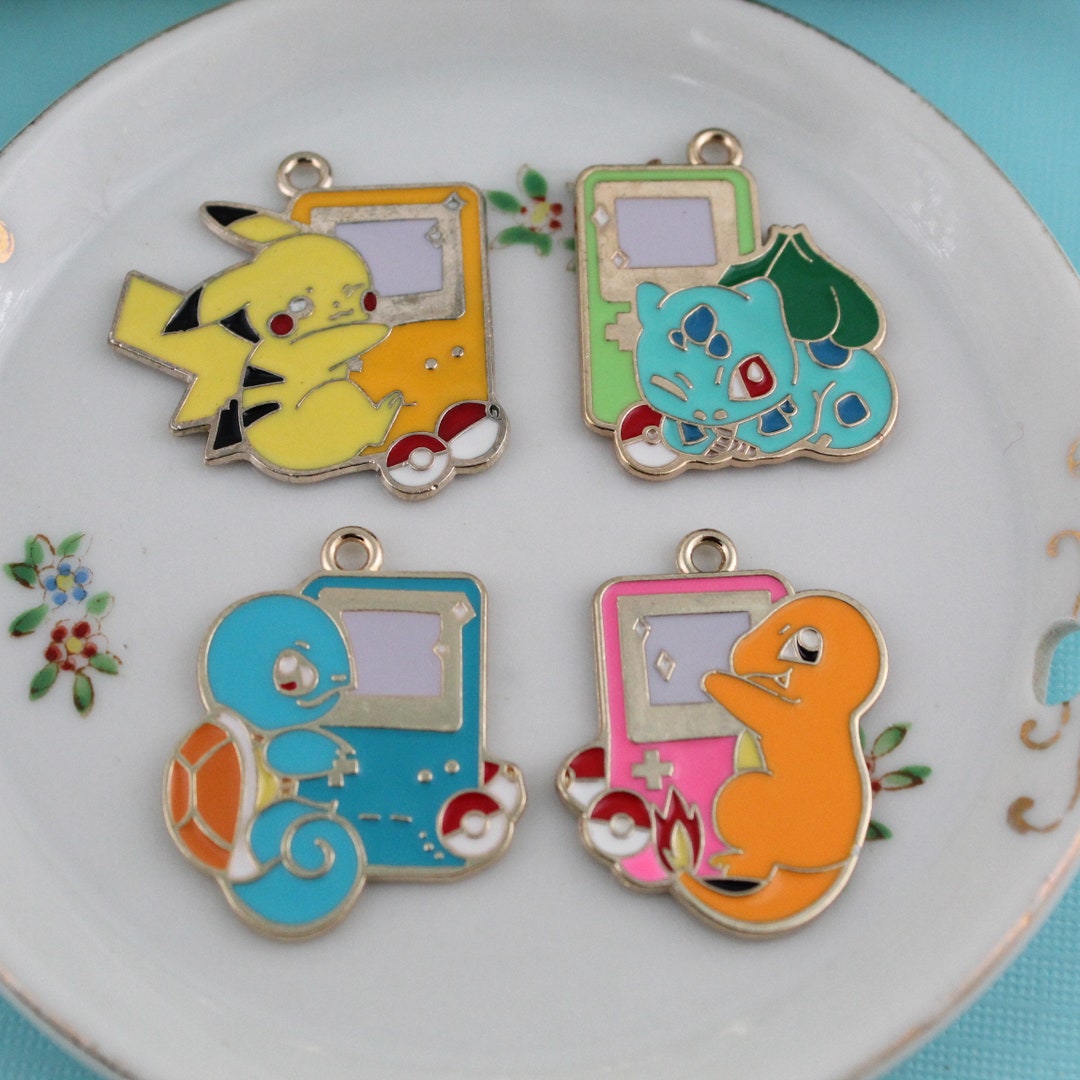 Cartoon Gold Tone Enamel Charms Enamel Pendants Handmade DIY Jewelry ...