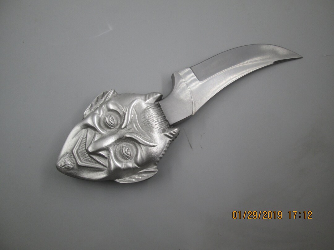 Custom Made Smiling Satan Blade Handle Devil Sacrificial Knife - Etsy