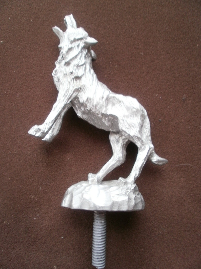 Vintage Howling Wolf Rat Rod Hot Rod Car Hood Ornament - Etsy