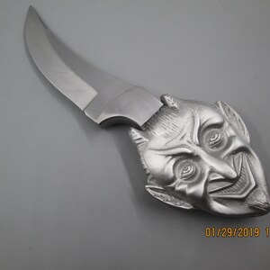 Custom Made Smiling Satan Blade Handle Devil Sacrificial Knife - Etsy