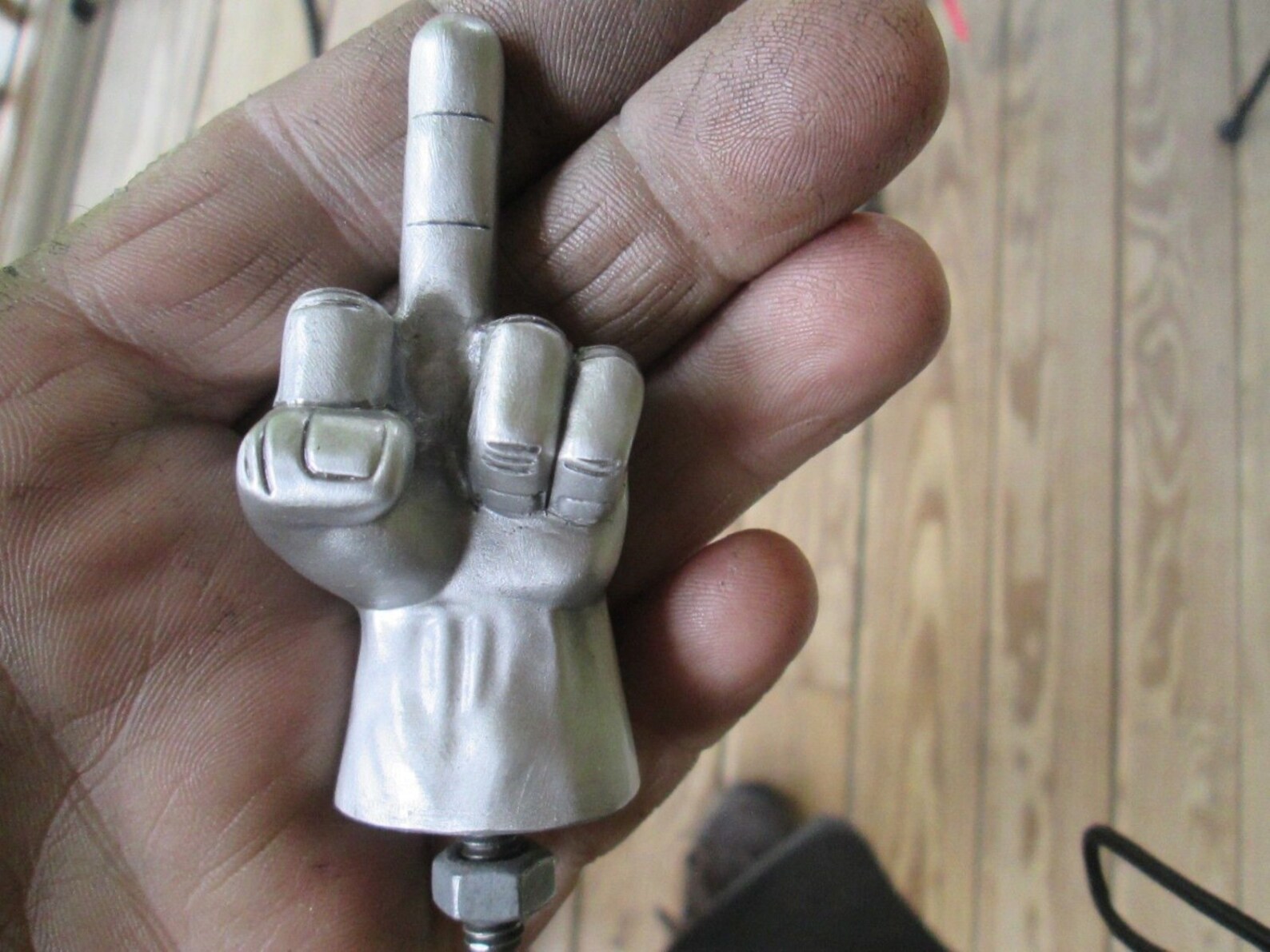 Middle Finger, F..k You, Flip off , Ratrod, Hotrod, Car/motorcycle Hood ...