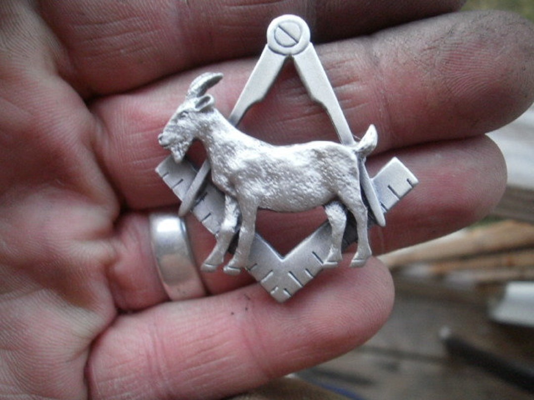 Freemasons ,riding the Goat Masonic Pin - Etsy