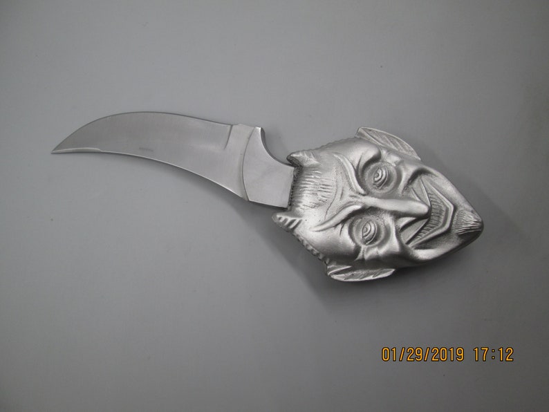 Custom Made Smiling Satan Blade Handle Devil Sacrificial Knife - Etsy