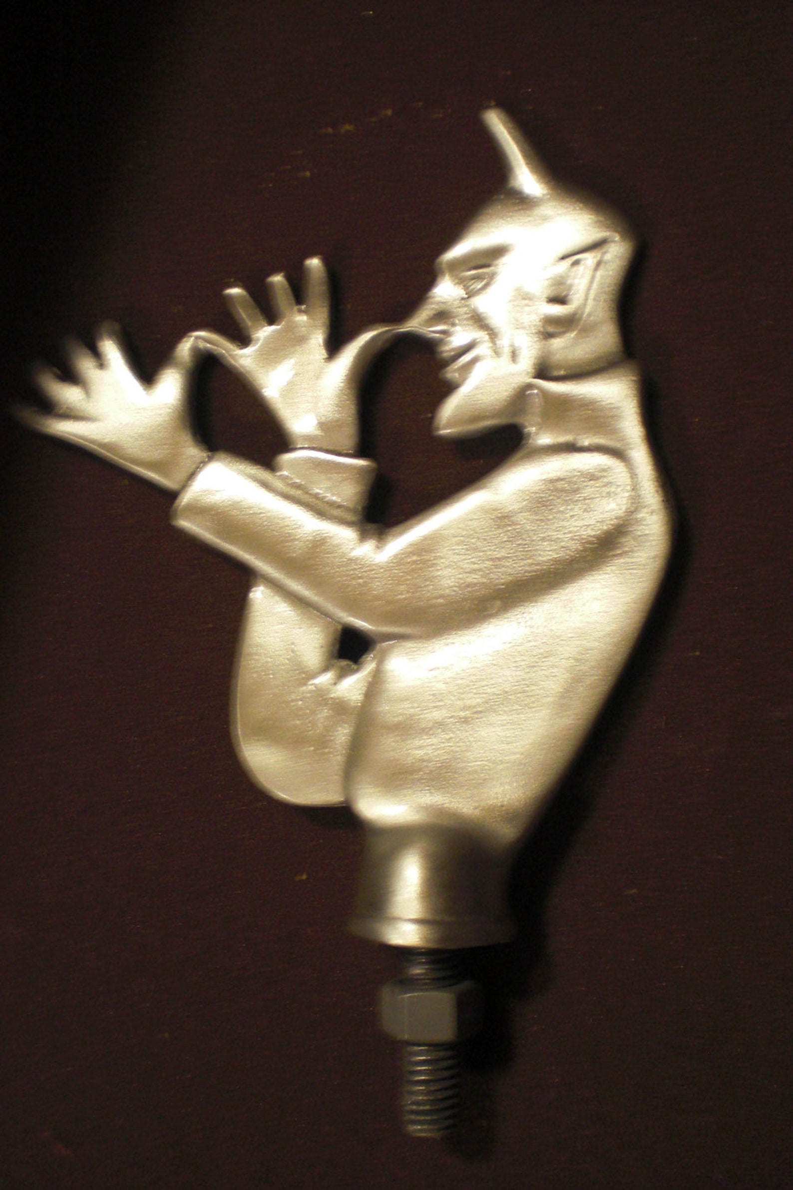 Devil Rat Rod ,thumbing His Nose at the World, Car Hood Ornament - Etsy