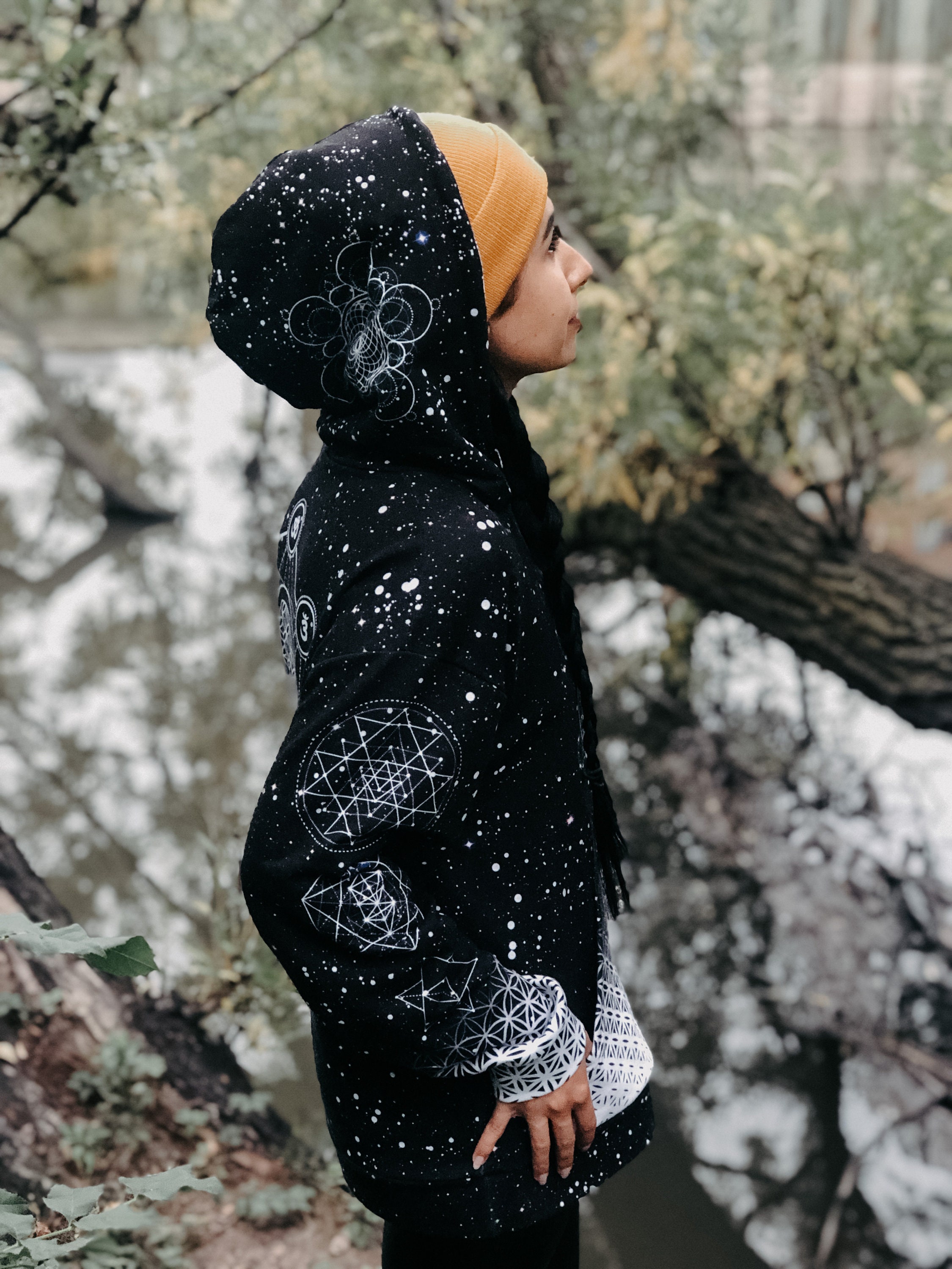 Metatron Hoodie Chakra Sacred Geometry Clothing | Etsy