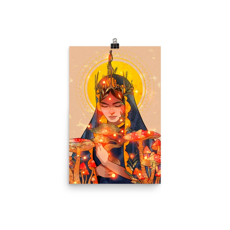 Divine Mother Nature Gaia Poster Print | Etsy