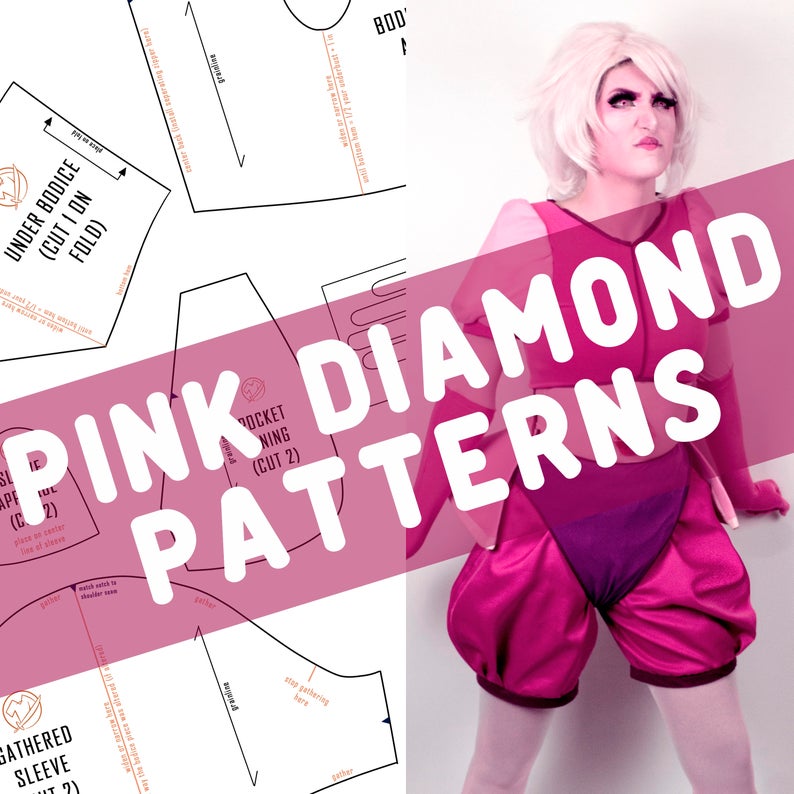 Pink Diamond Patterns | Etsy