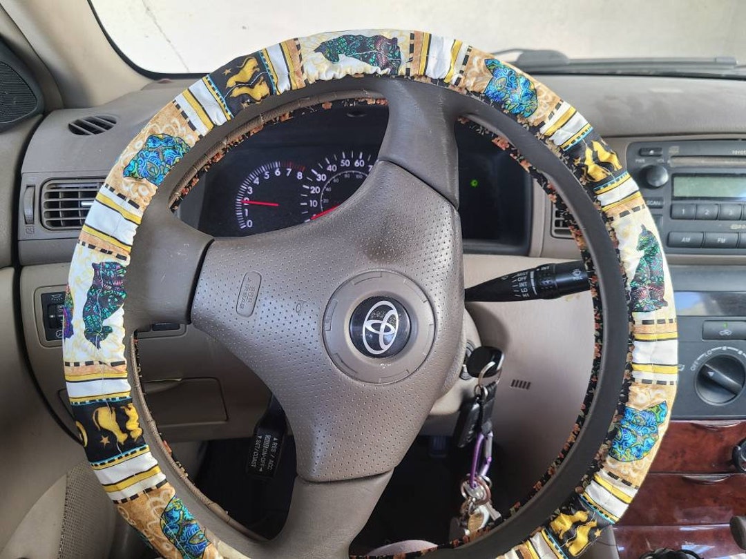 Cats Steering Wheel Cover, Cat Mom Gift, Cat Lover Gift, 100% Cotton ...