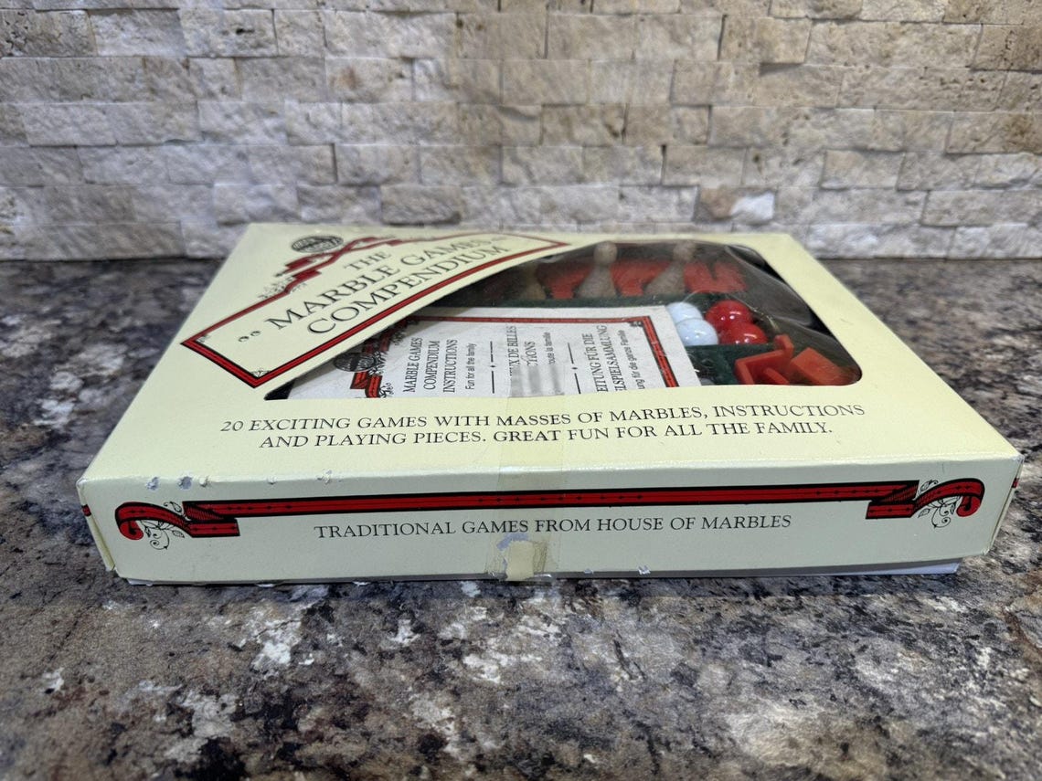 Vintage House of Marbles, Marble Games Compendium, Fun for All the ...