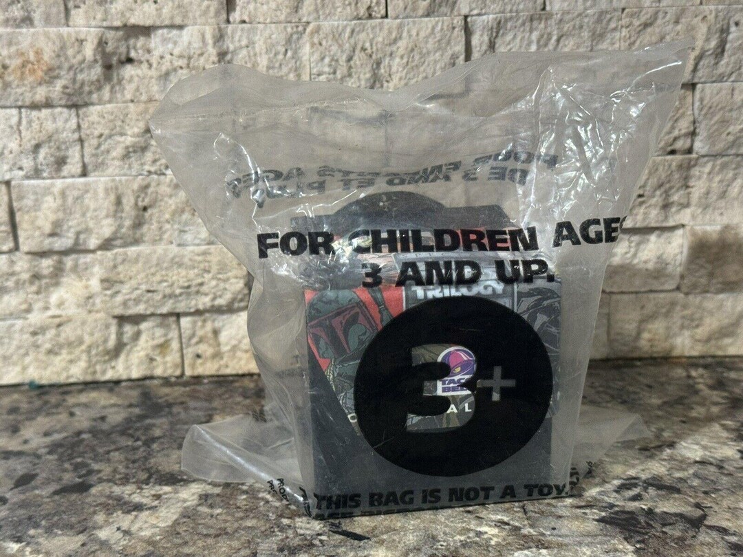 VTG 1996 Star Wars Taco Bell Toy Darth Vader Yoda Holographic Mirror ...
