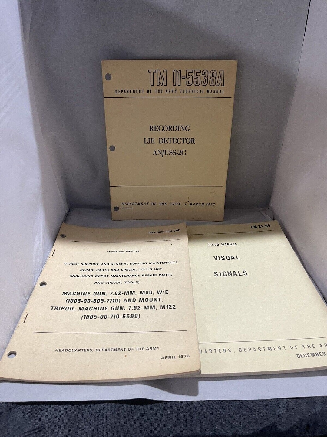 Three Vintage Army Field Manuals 1957 and 1970s. See Photos for ...