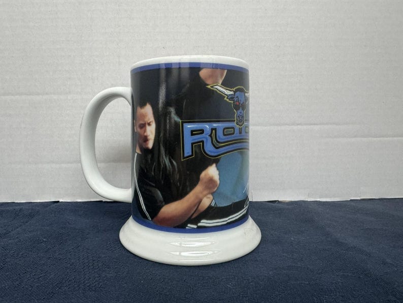 THE Rock Dwayne Johnson WWF Wrestling Collector Mug Great Condition ...