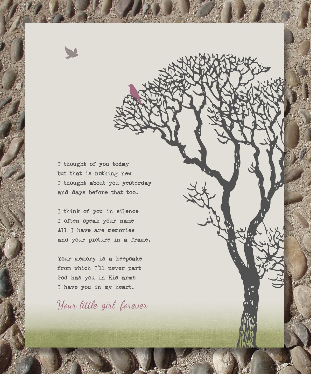 Remembrance Family Tree Grief Grieving Art Print Memorial Loss - Etsy ...