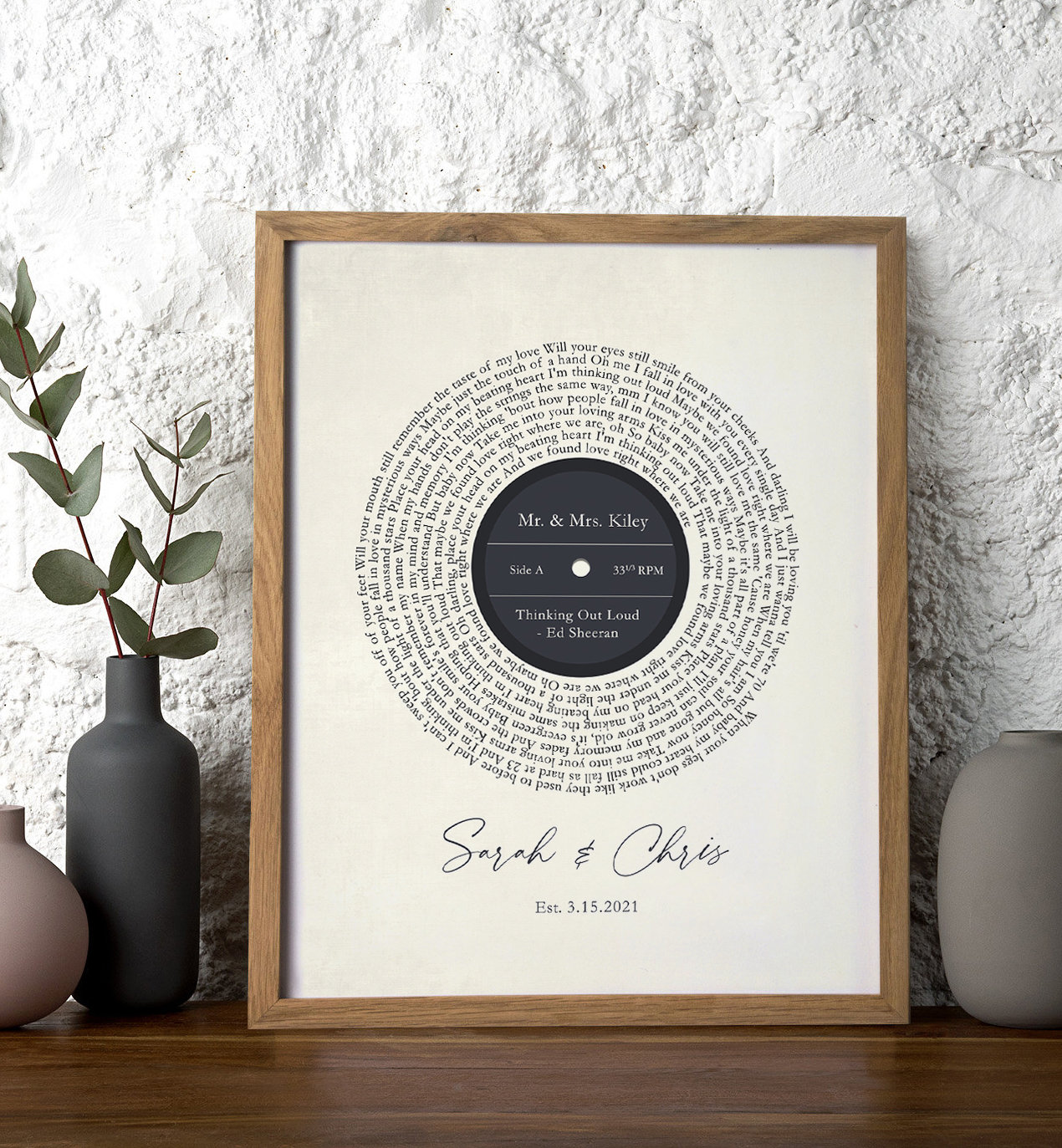 Personalized Record Print Custom Poster Print Custom Vinyl | Etsy