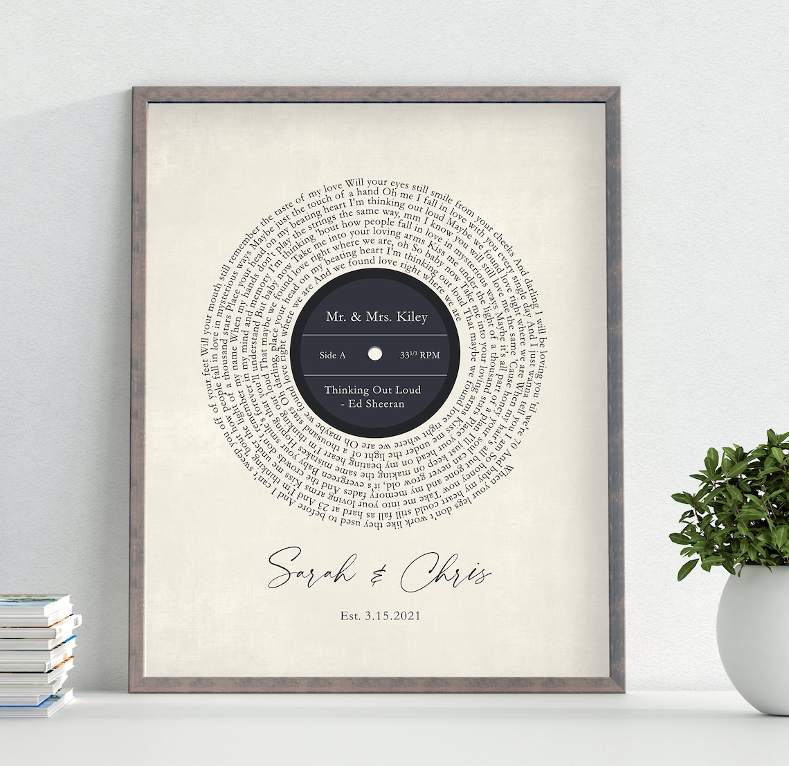Personalized Record Print Custom Poster Print Custom Vinyl | Etsy