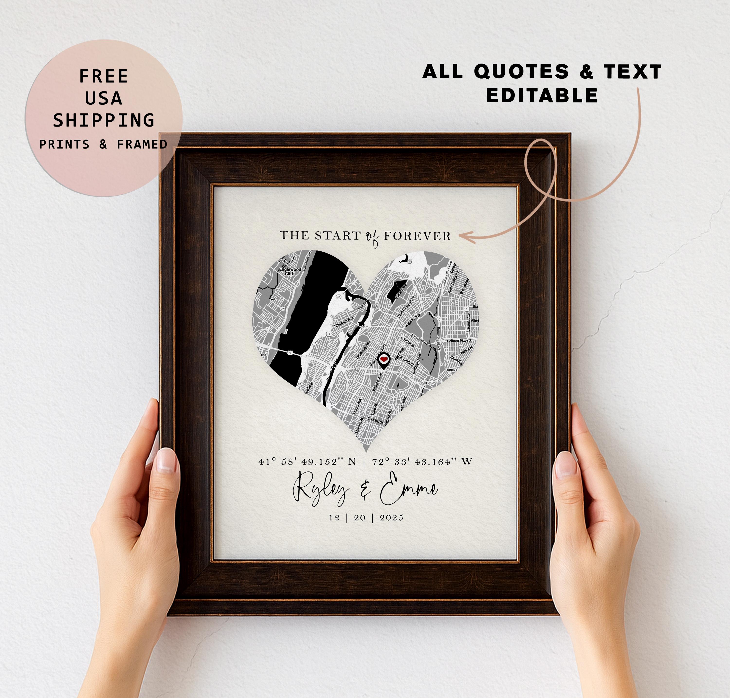 Engagement Print, Engagement Gift, Gift for Engaged Couple ...