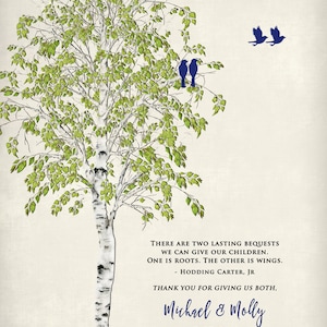 ROOTS and WINGS POEM, Hodding Carter Jr., Thank You Wedding Gift for ...