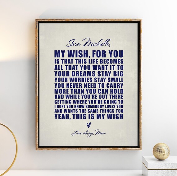 High School Graduation Gift for Her Girl Graduation Words of - Etsy
