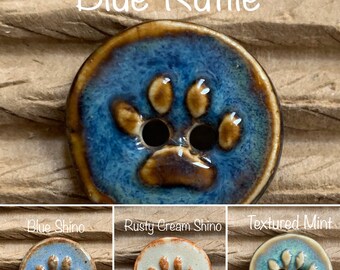 Paw Print Buttons | Etsy