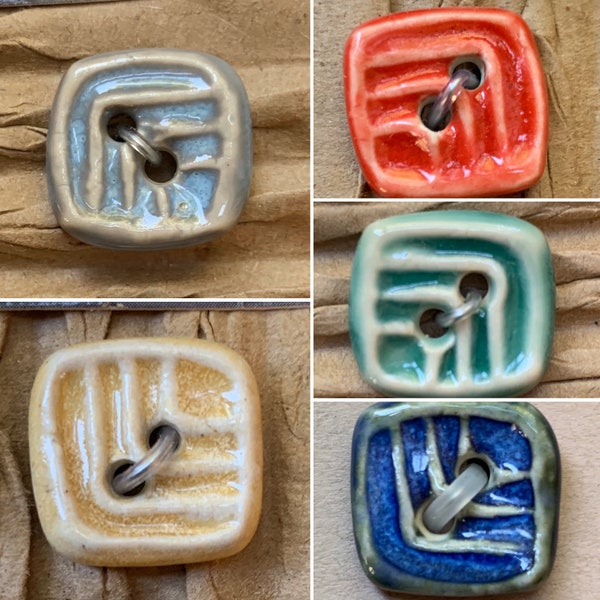Square Buttons - Etsy