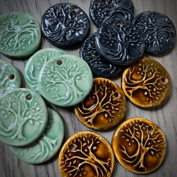 Tree of Life Pendant Handmade Ceramic Tree Pendant Tree of | Etsy