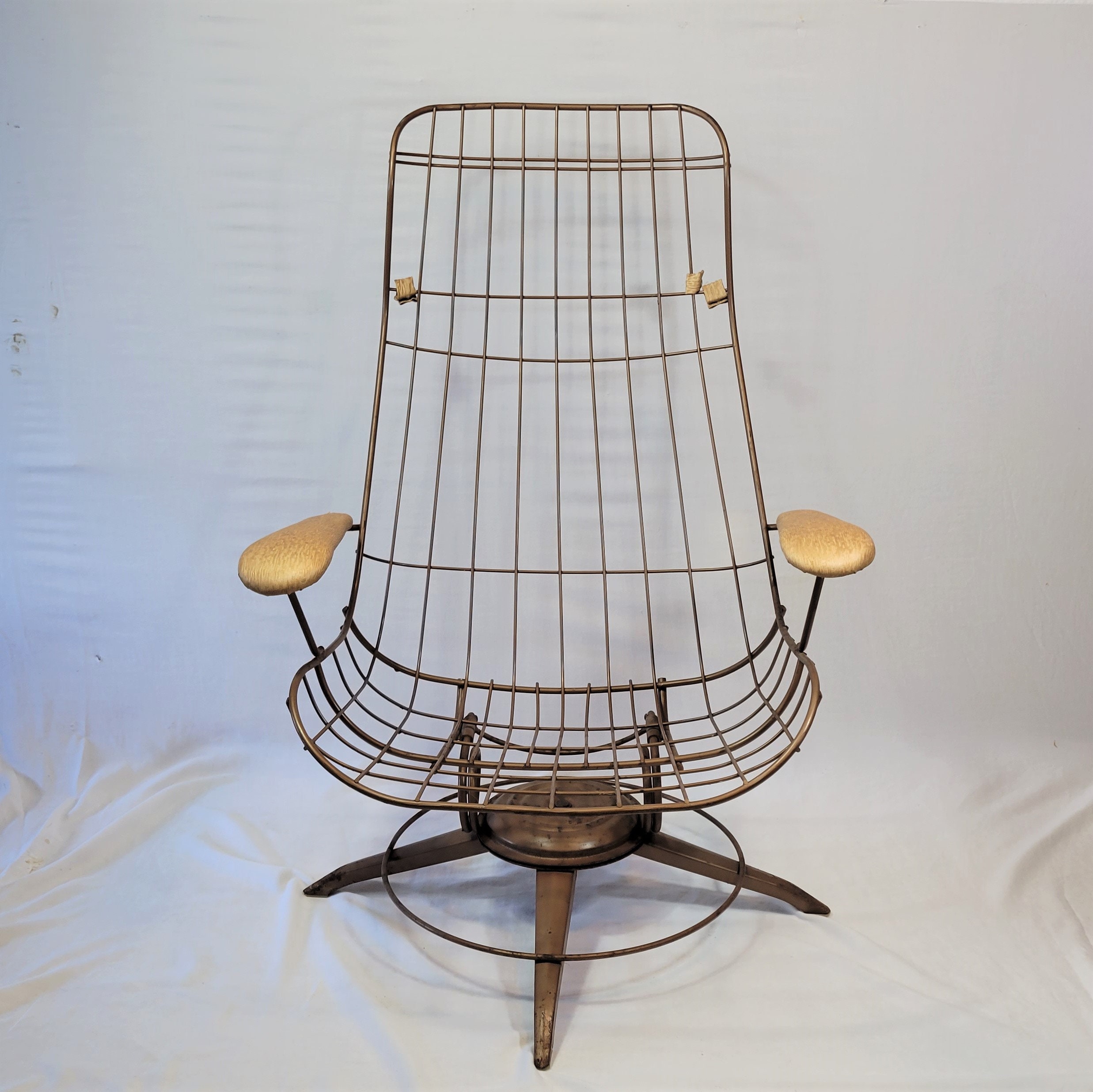 Vintage Mid Century Modern Original Homecrest High Back Lounge Chair ...