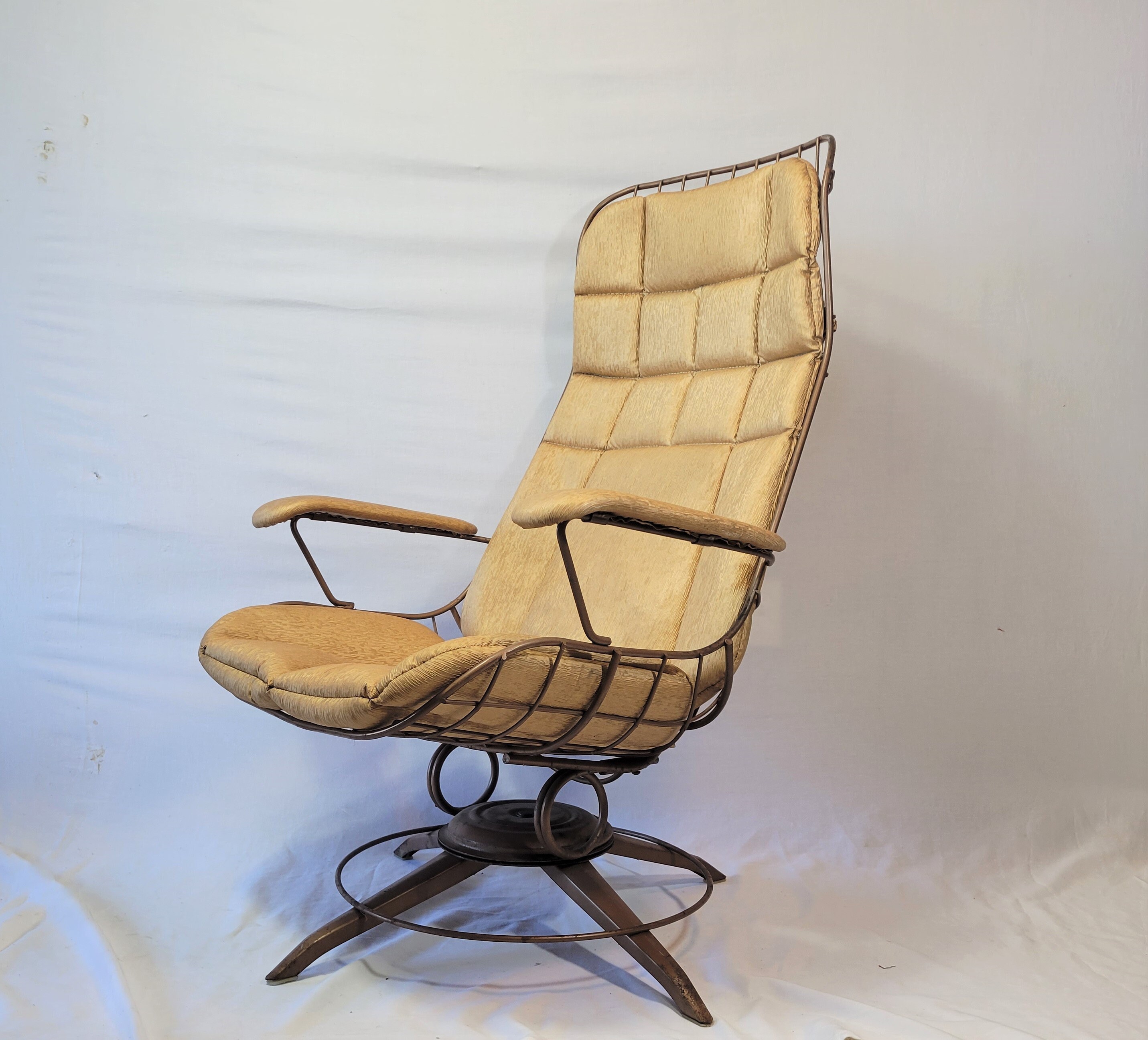 Vintage Mid Century Modern Original Homecrest High Back Lounge Chair ...