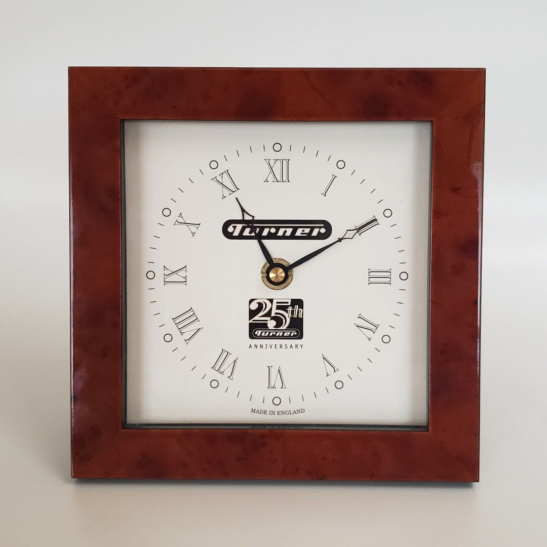 Turner Broadcasting 25th Anniversary Desk Clock Kienzle Quartz Movement ...