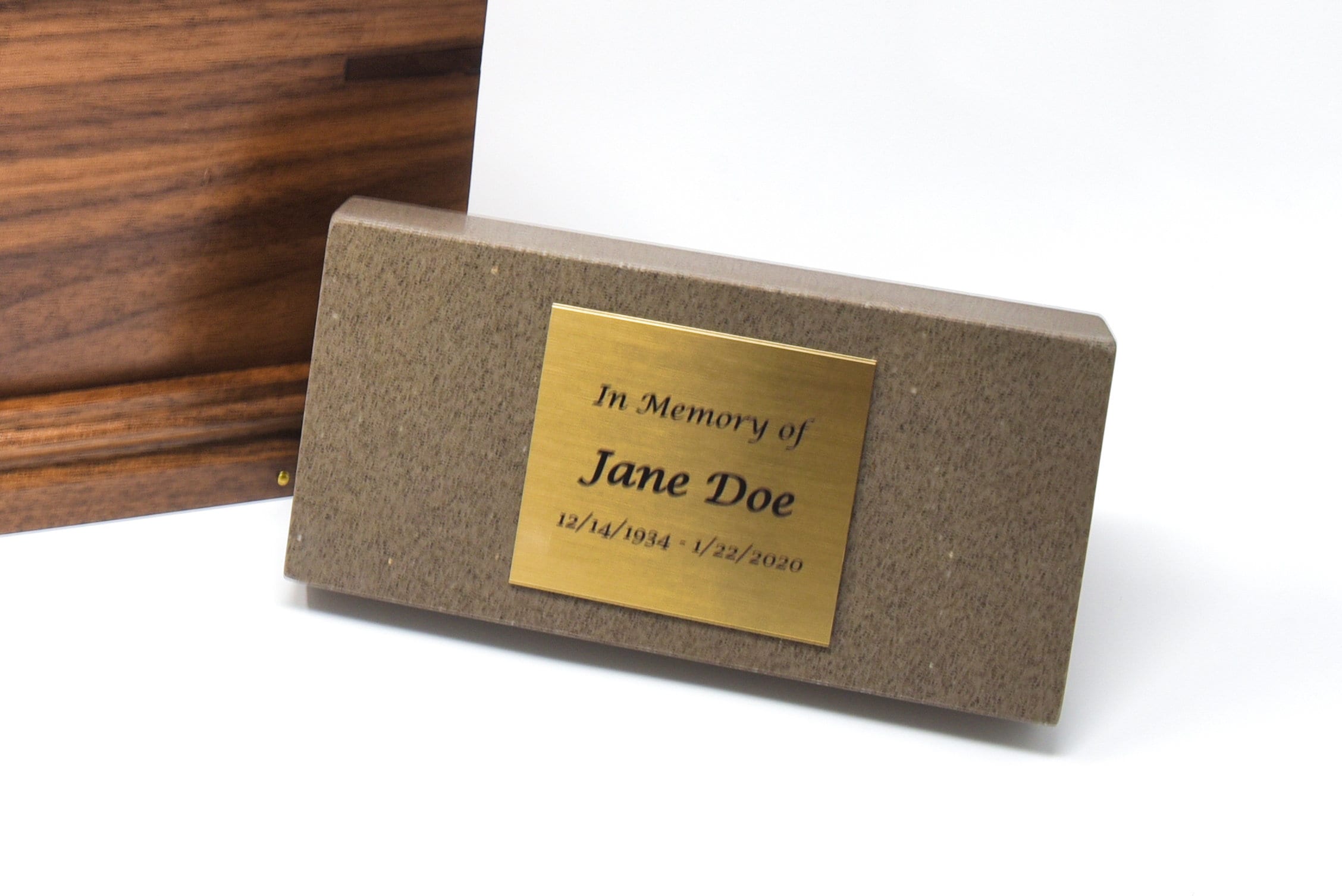 24. Burial Identification Marker With Memorial Plaque - Etsy