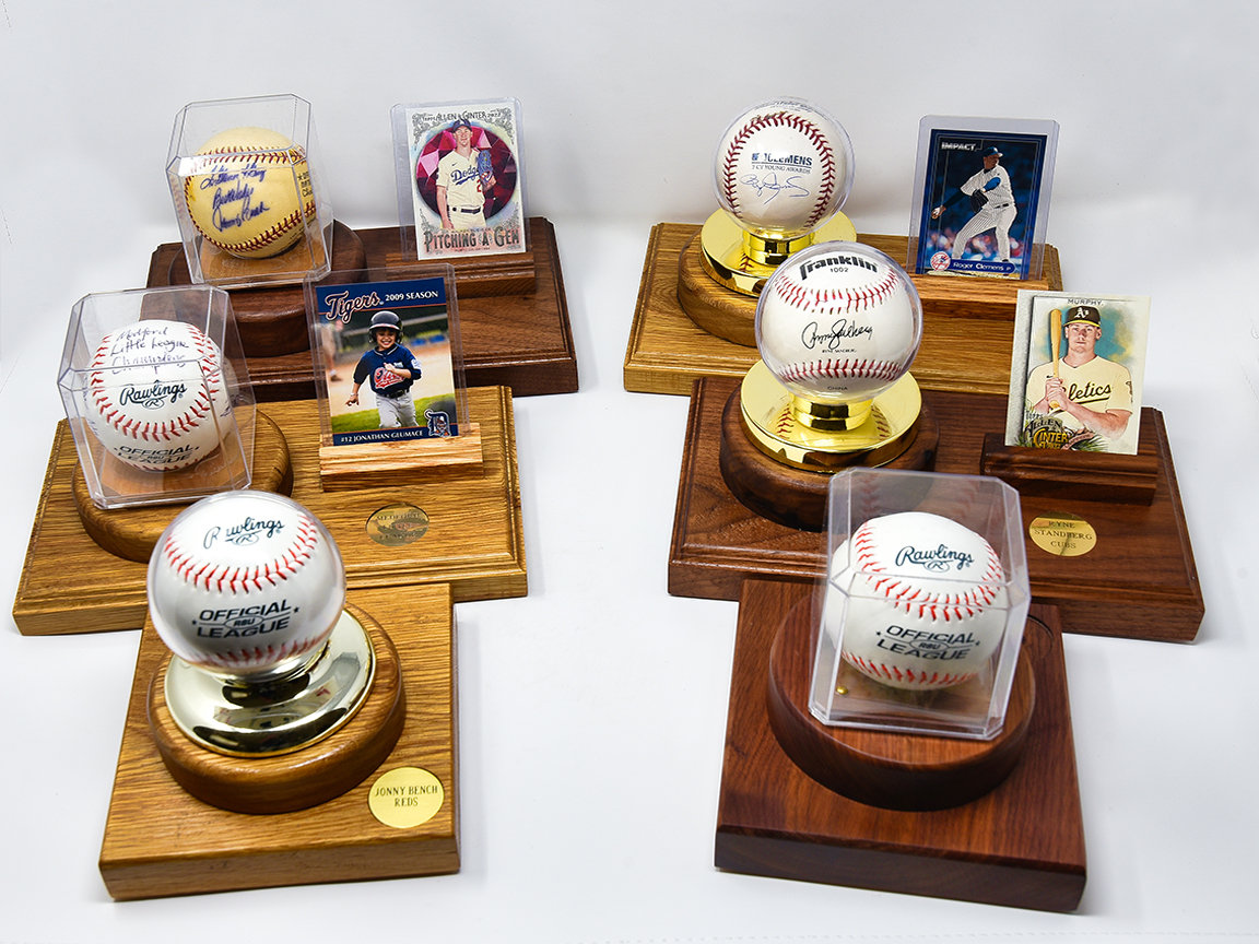 48. Baseball and Baseball Card Display Case 2 Styles 2 Wood Choices ...
