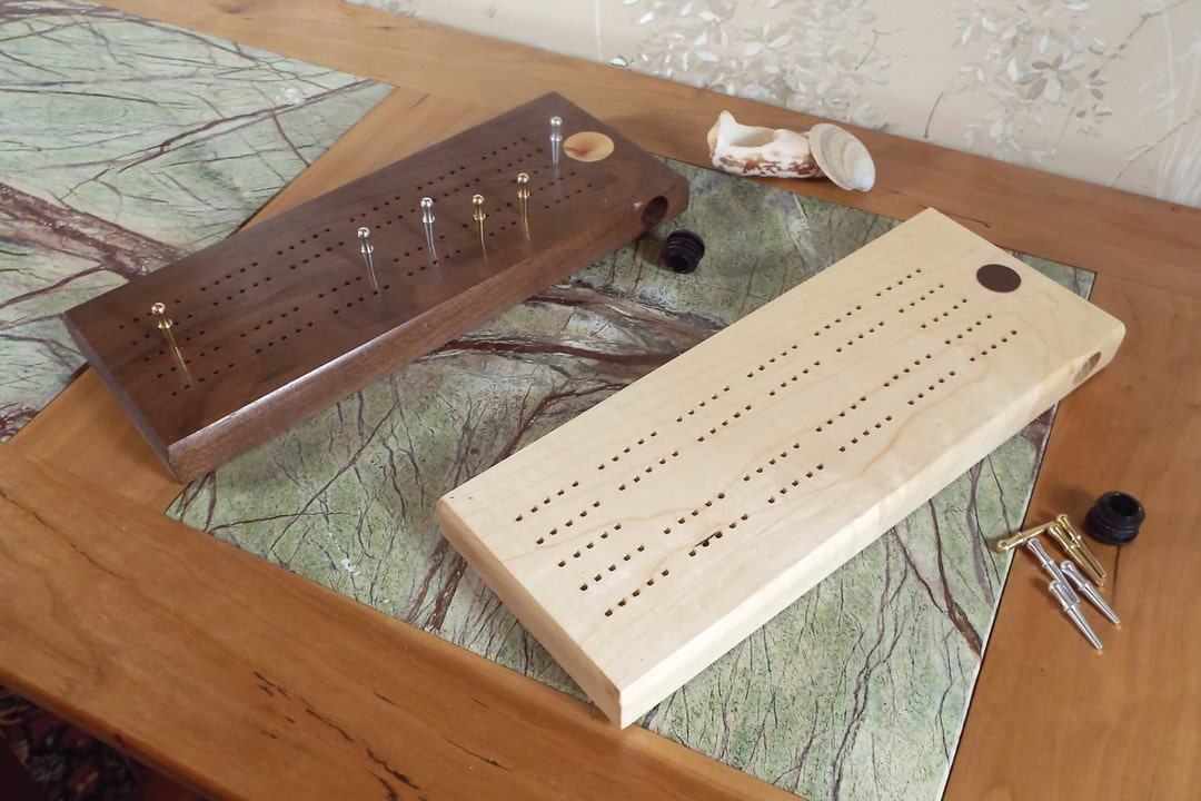 14. TWO Track Cribbage Board - Etsy