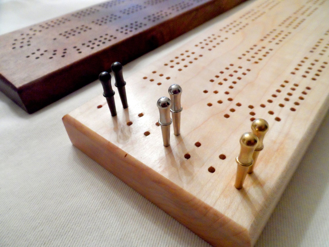 15. Three Track Cribbage Board - Etsy