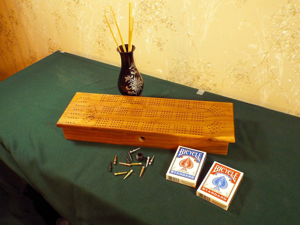 21A. 4 Track Cribbage Board / Box - Etsy