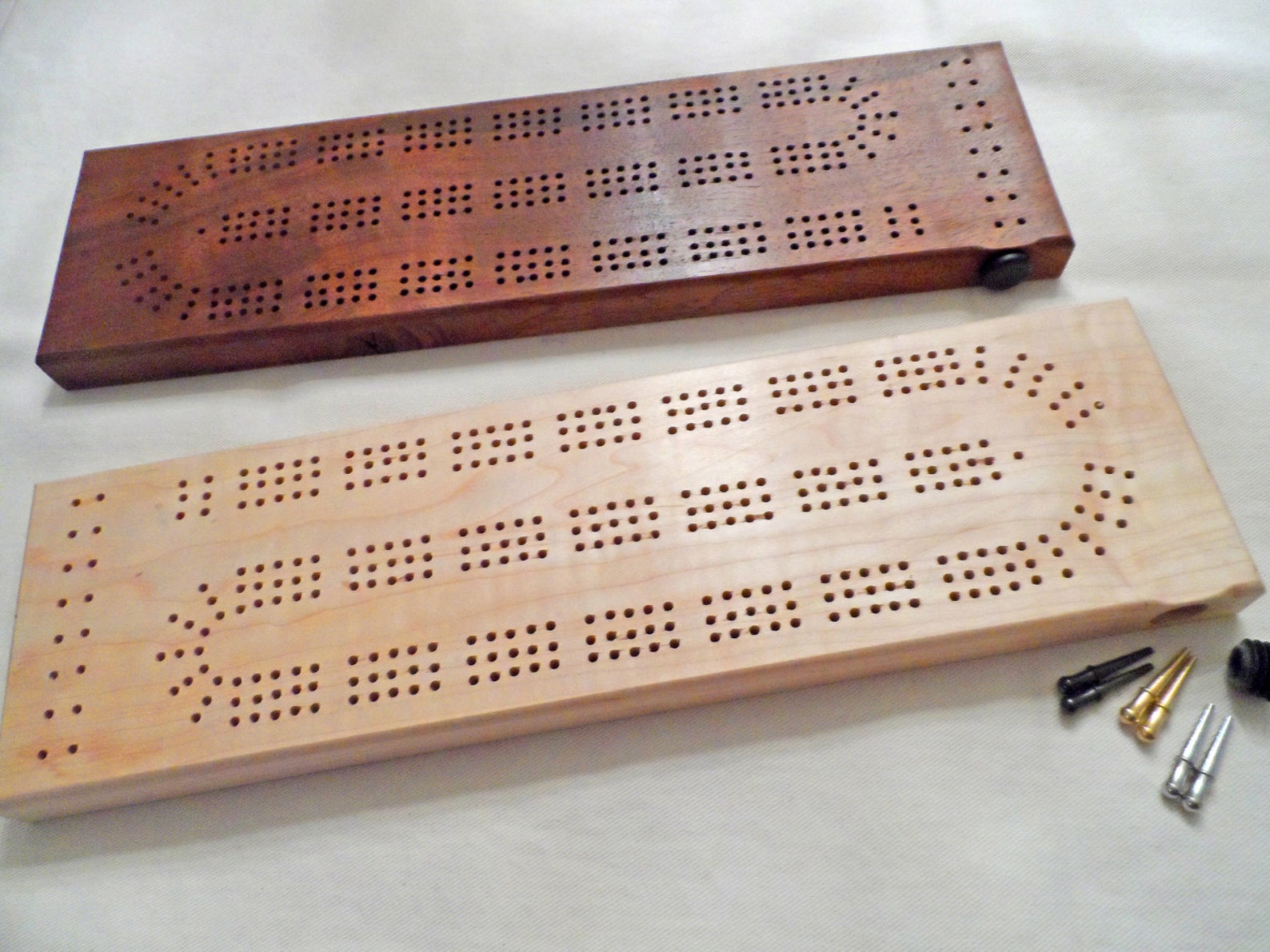 15. Three Track Cribbage Board - Etsy