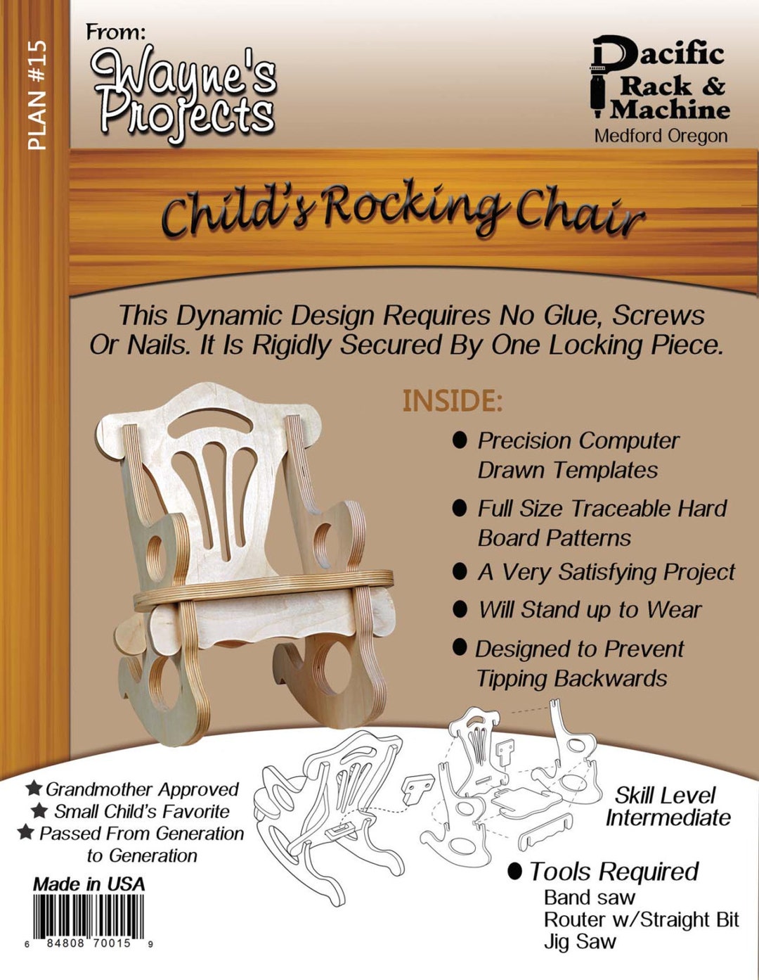 15. Child's Rocking Chair Plans - Etsy