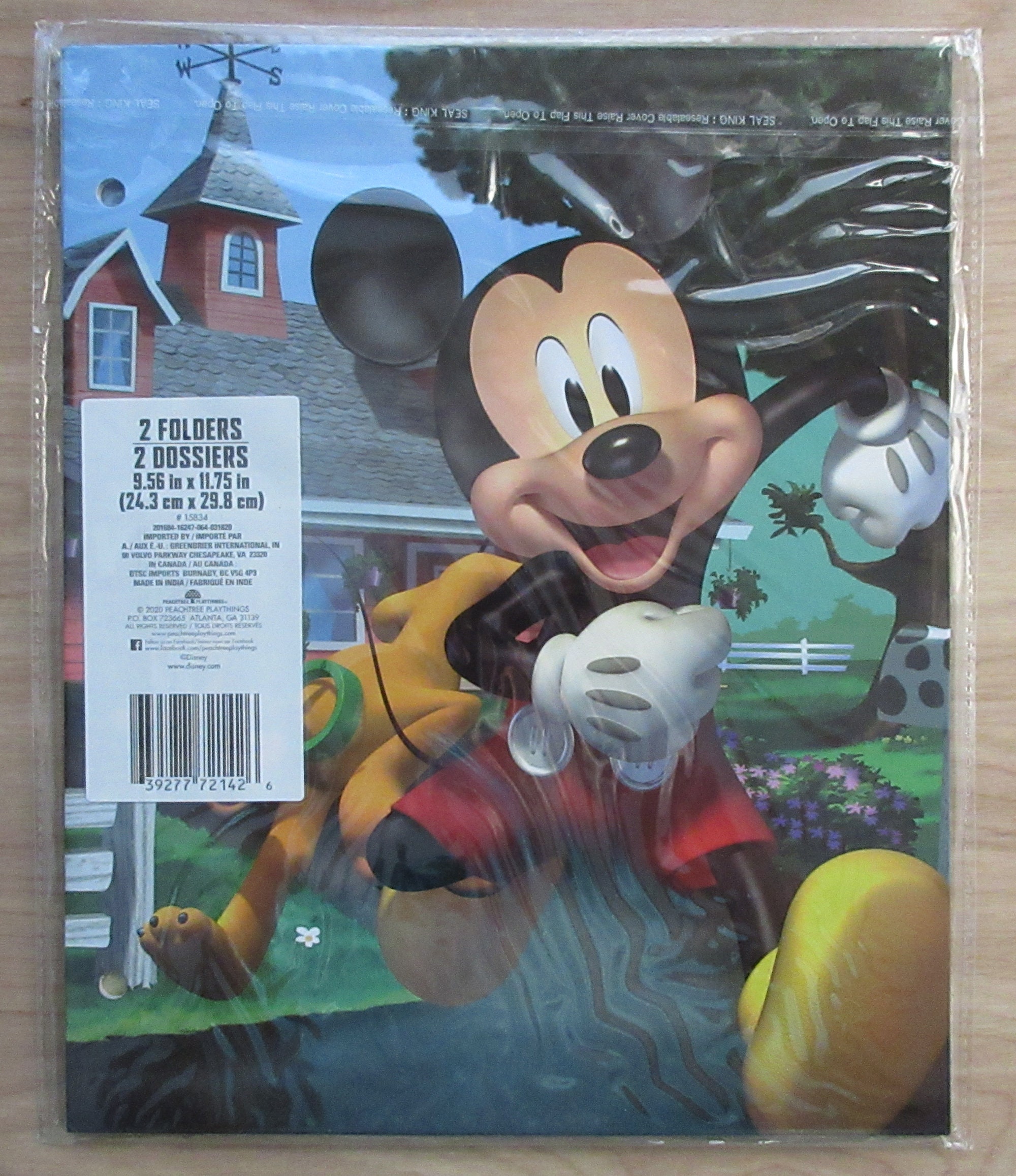 Disney Mickey Mouse Portfoliosset of 2super Cute Mickey and - Etsy