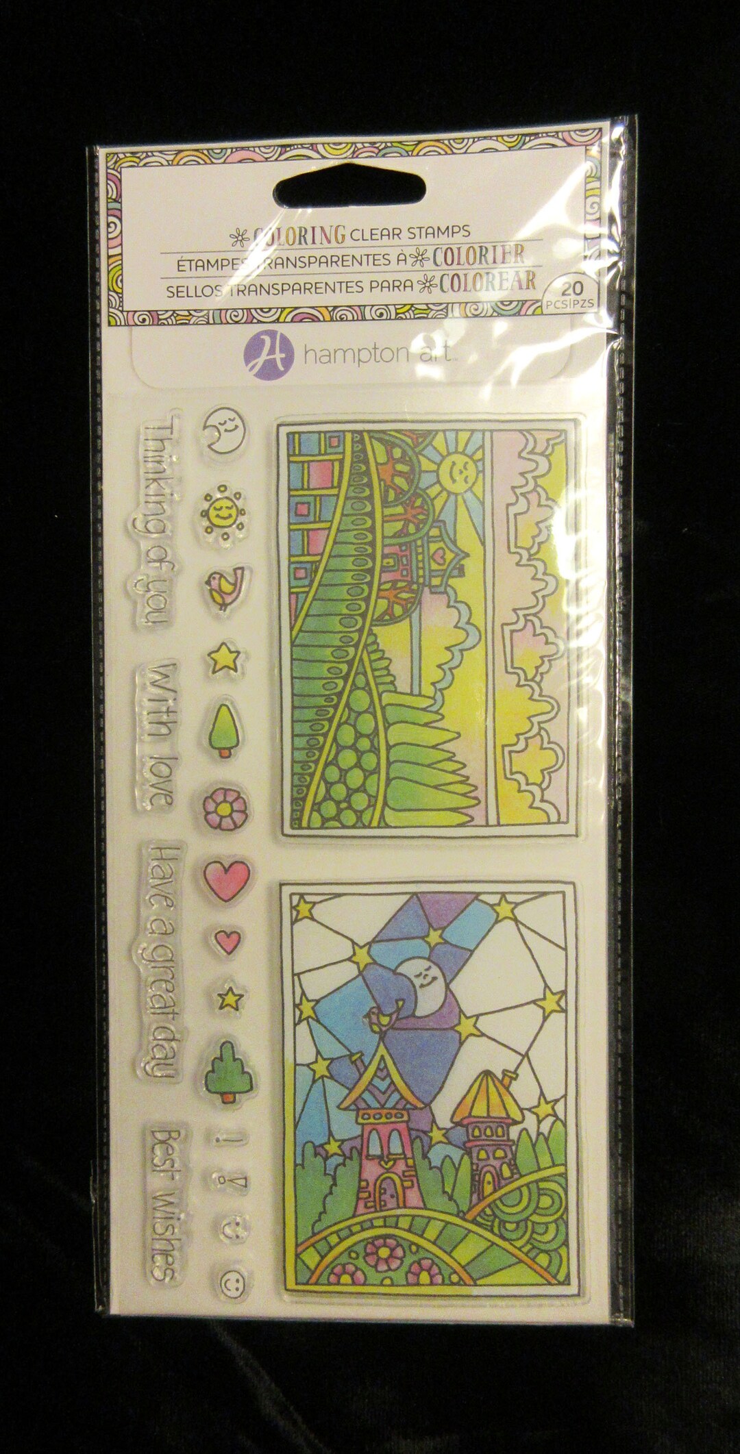 Coloring Clear Stamps Hampton Art Clear Stamps 20 Piece Set - Etsy