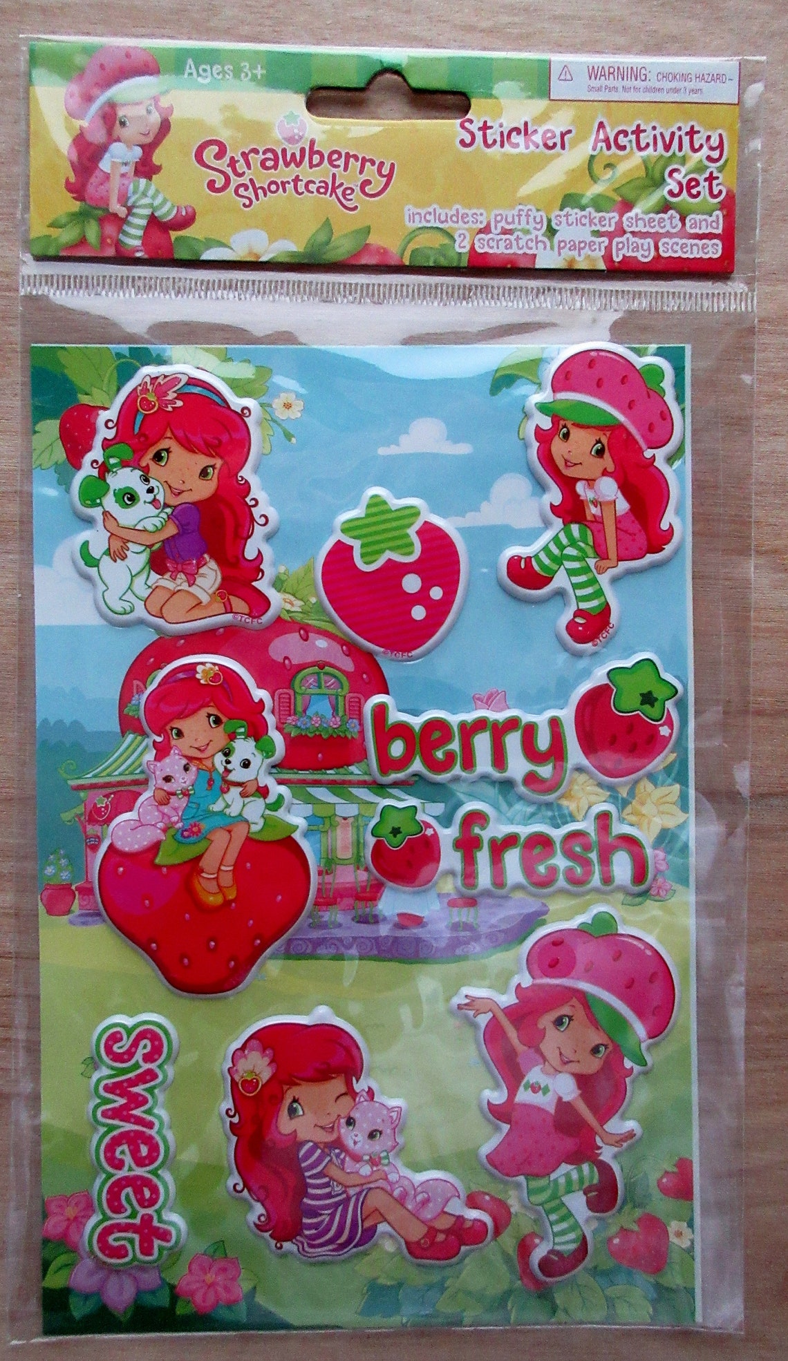 Strawberry Shortcake Sticker Activity Set ~ Super Cute! - Etsy