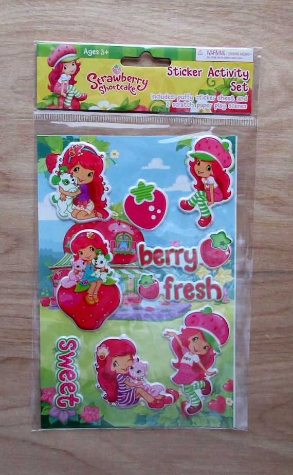 Strawberry Shortcake Sticker Activity Set Super Cute | Etsy