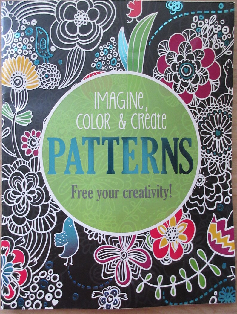 Imagine Color & Create Patterns Adult Coloring Book Free Your ...
