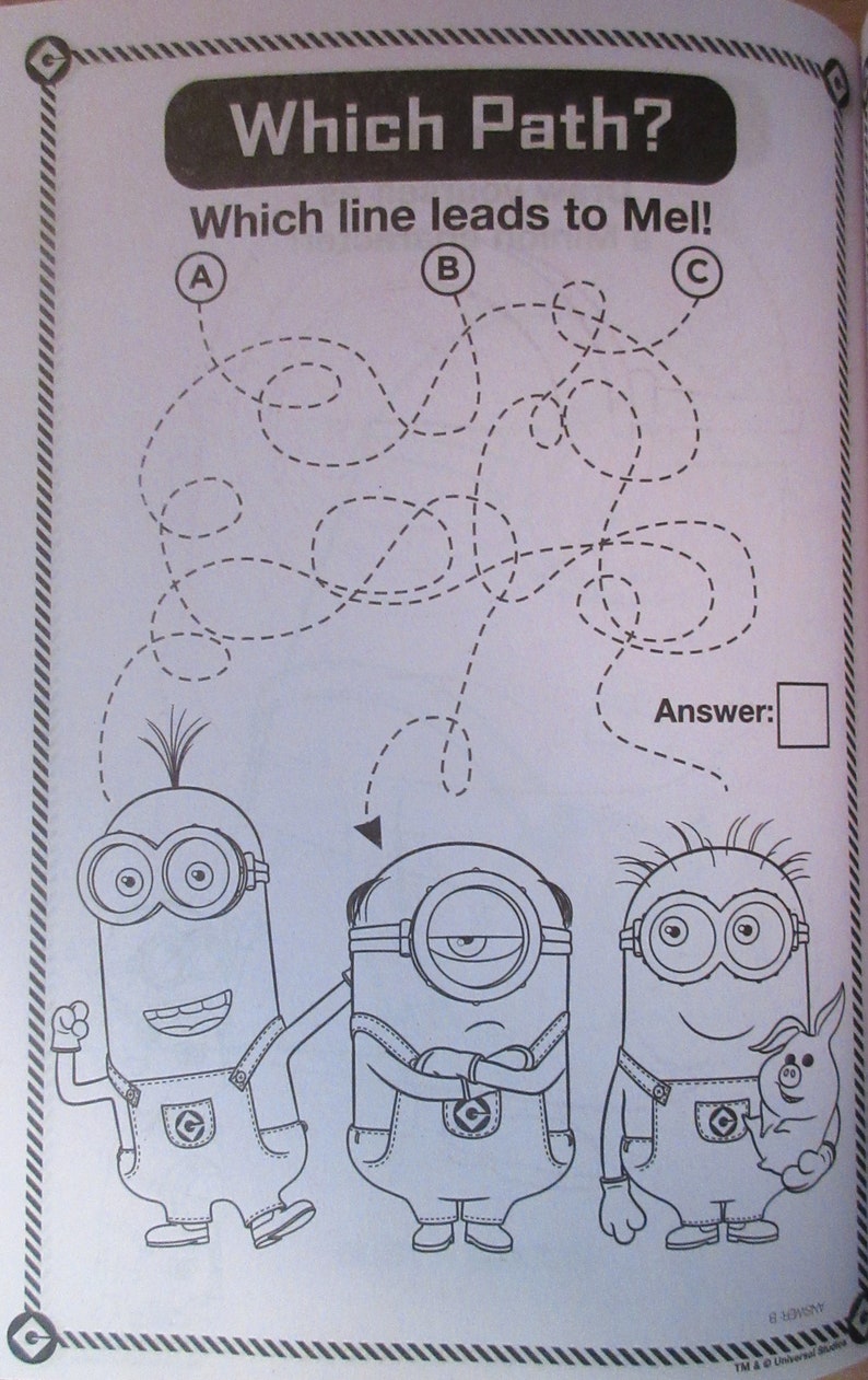 Despicable Me Minion Made Jumbo Coloring and Activity Book Stuart Mel ...