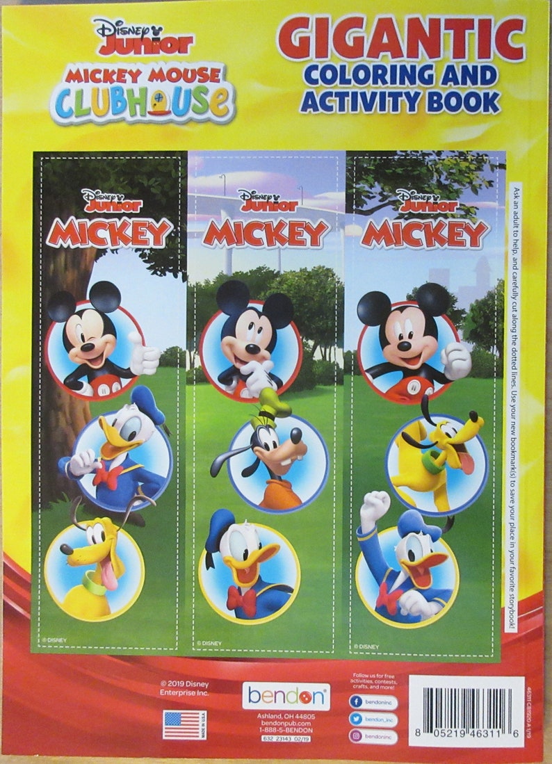 Disney Junior Mickey Gigantic Coloring and Activity | Etsy