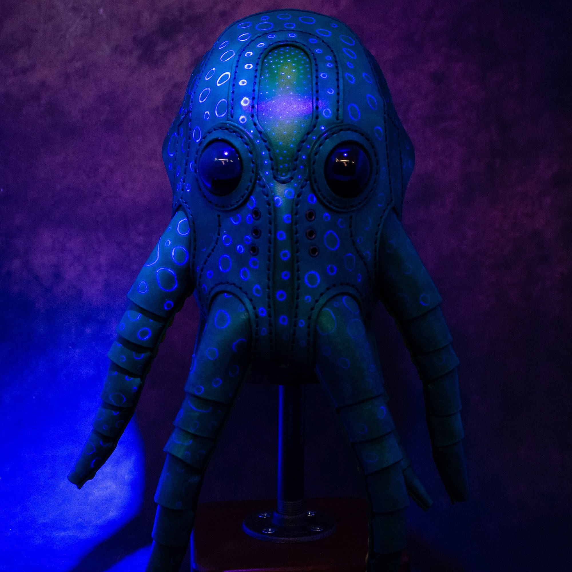 Cthulhu Leather Mask Articulated Tentacles Seattle Kraken | Etsy