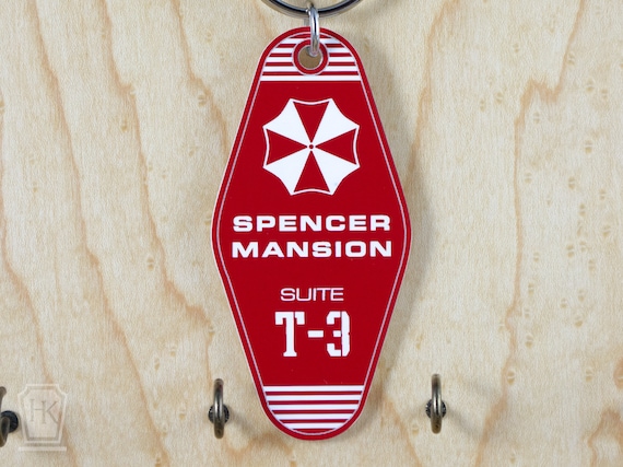 Spencer Mansion Keychain Resident Evil Keytag Umbrella - Etsy