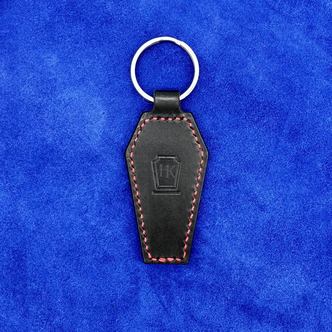 Coffin Keychain Luxury Italian Leather - Goth Accessory, Gothic Style ...