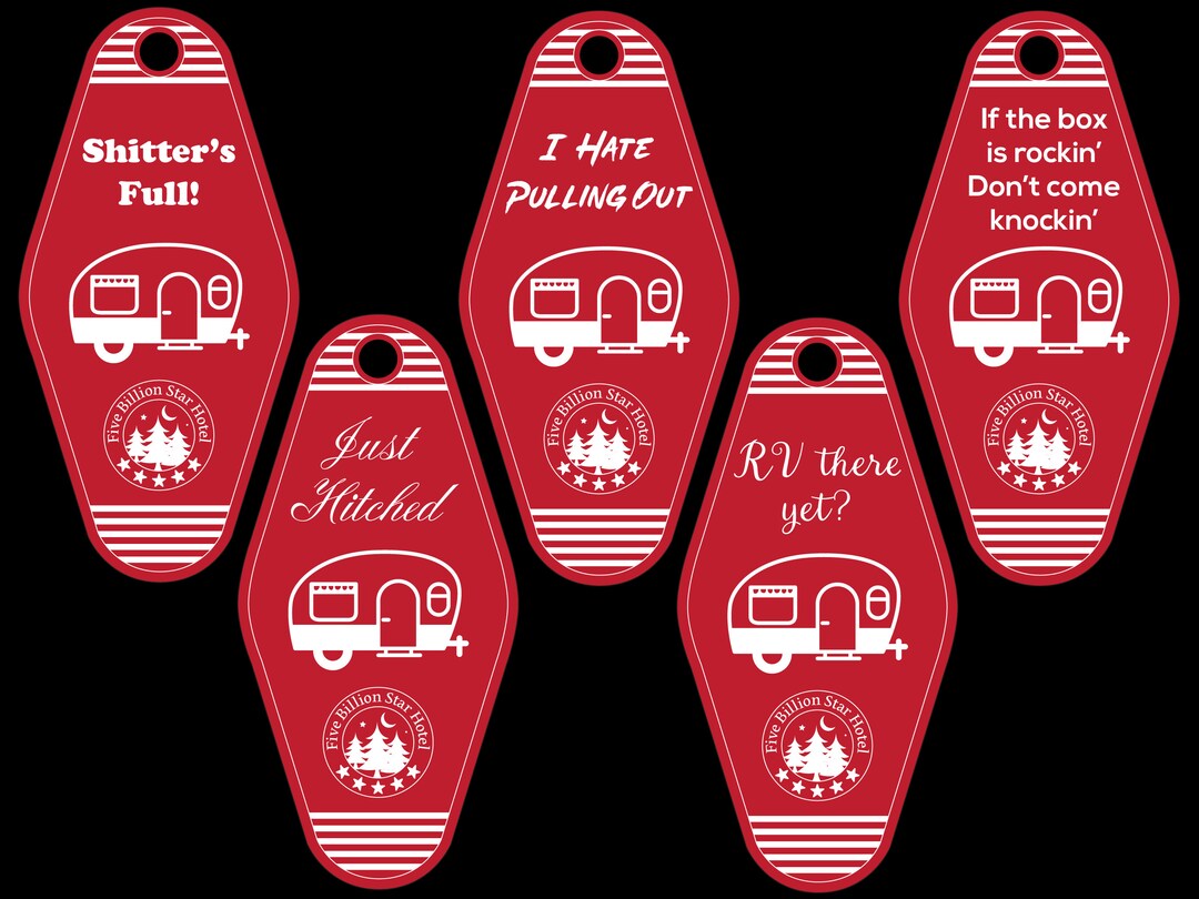 Vintage Hotel Style Camper Keychain: Funny RV Camping Gift - Etsy