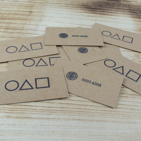 Triangle Business Cards - Etsy