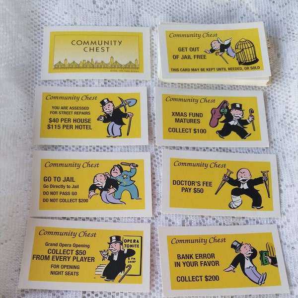 Community Chest Card - Etsy