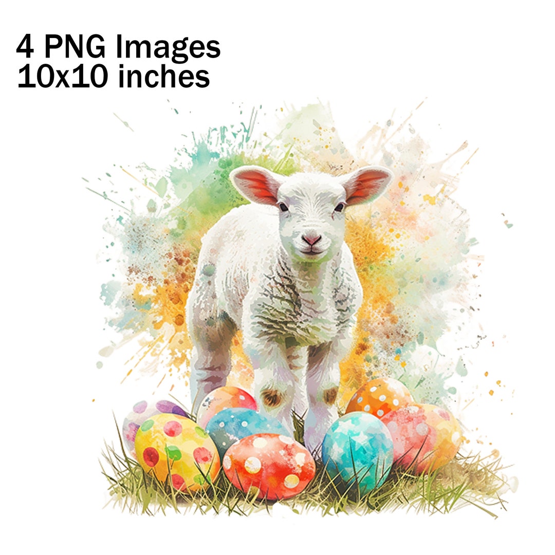 Easter Lamb, Easter Eggs Clipart, Easter Lamb Eggs, Easter Eggs PNG ...
