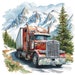 Trucks, Mountain Trucks Clipart, Winter Trucks PNG, Mountain Truck PNG ...